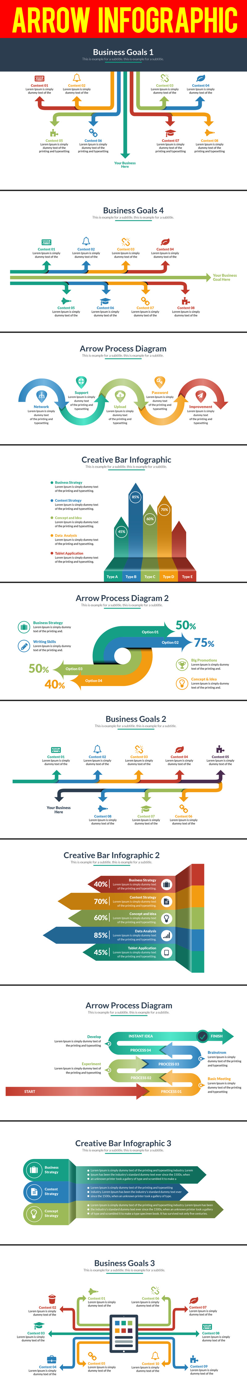 Infographic Bundle | 900+ Vector Elements - TemplateMonster